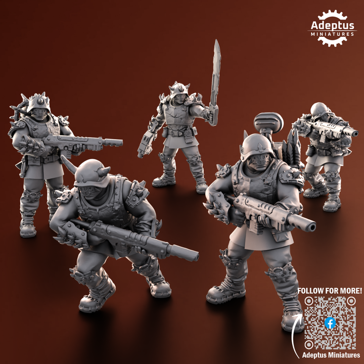 3D Printable Squad. Twisted Horde. Renegades and Heretics by Adeptus ...