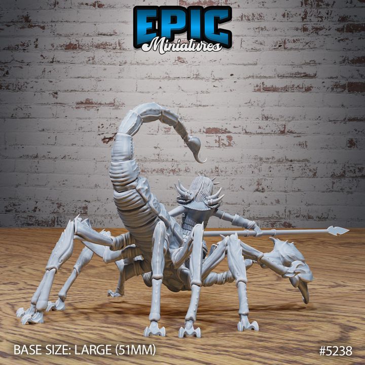 3D Printable Scorpion Centaur Lady Spear / Sand Arachnid Hybrid ...