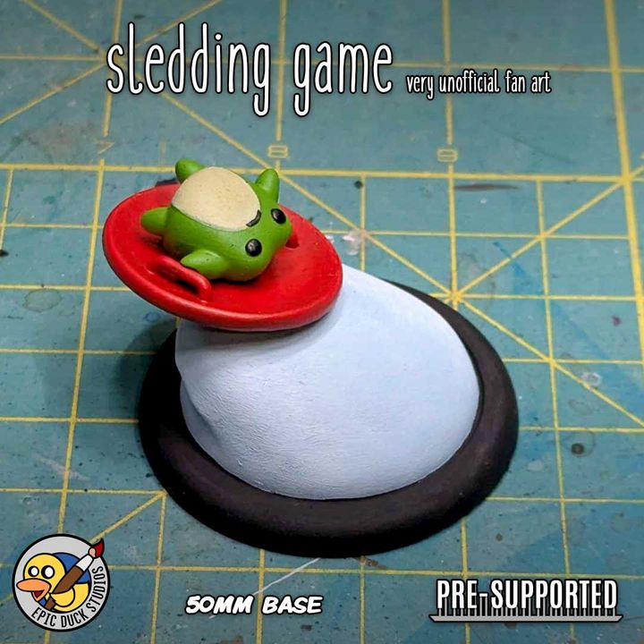 3D Printable sledding game - very unofficial fan art by Mike "Epic Duck ...