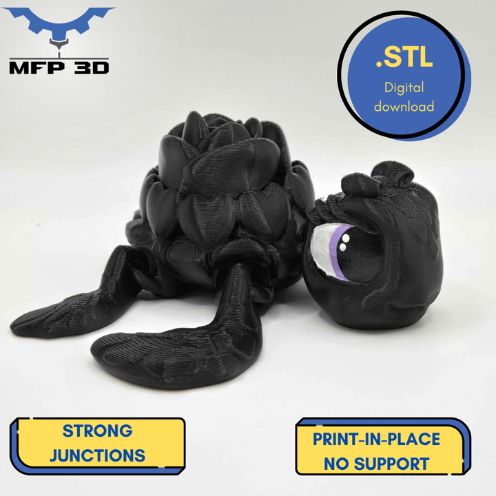 3D Printable 🌸💖LOVE FLOWER TURTLE🌸💖 by MFP3D