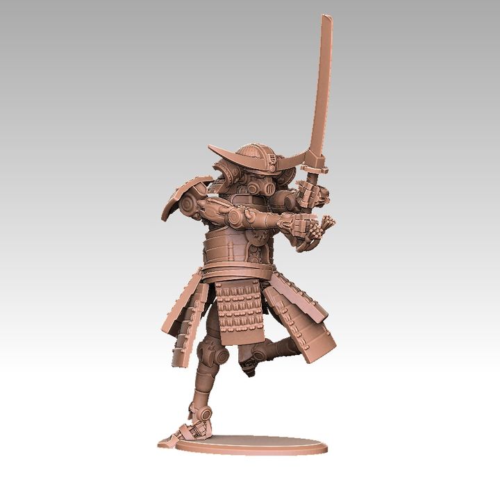 3D Printable Robo Samurai Mk 6 by Sharedog Miniatures