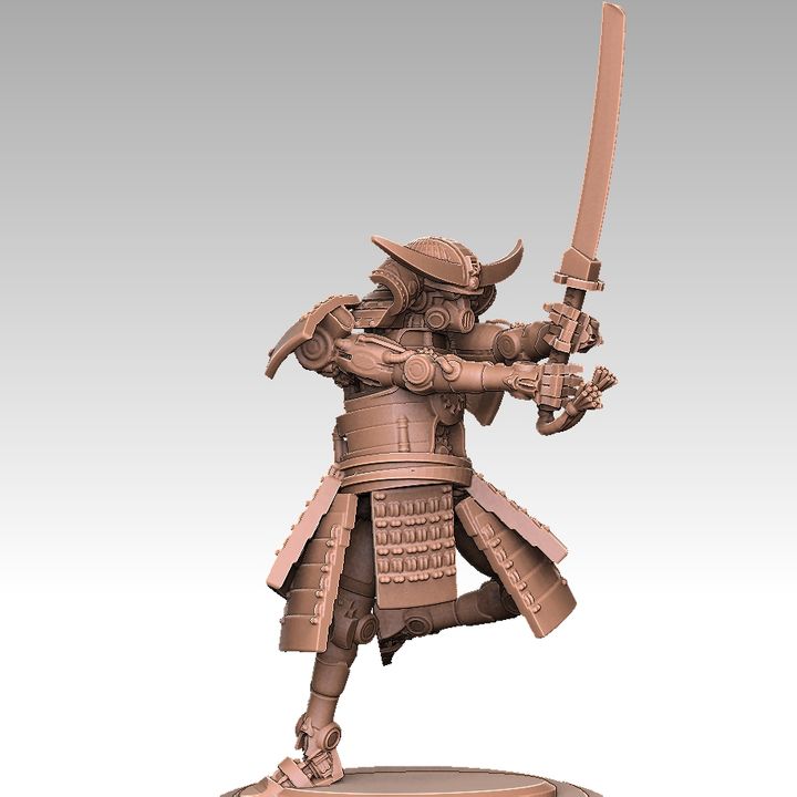 3D Printable Robo Samurai Mk 6 by Sharedog Miniatures