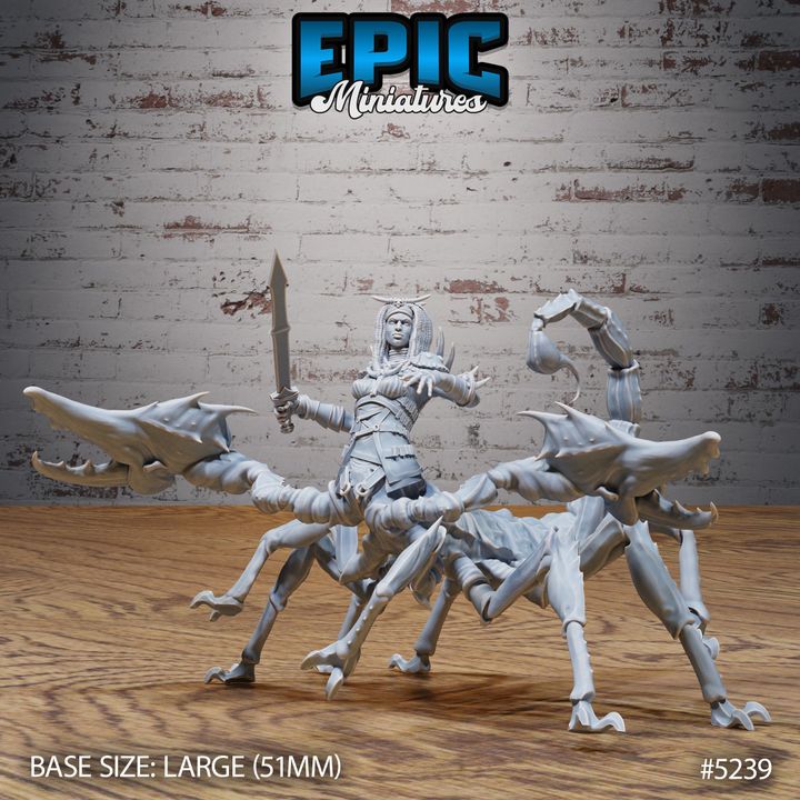 3D Printable Scorpion Centaur Lady Set / Sand Arachnid Hybrid / Female ...