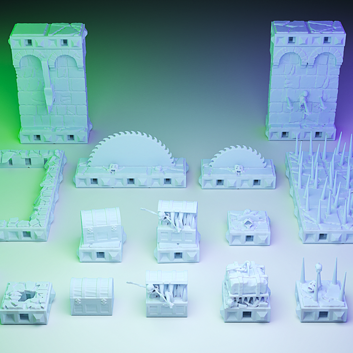 3D Printable The Universal Dungeon - It's A Trap! by HexCellar