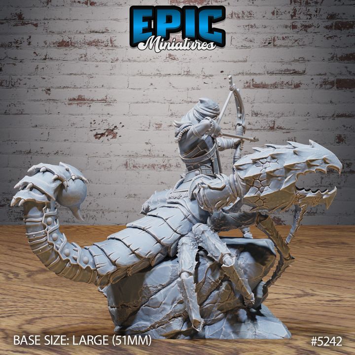 3D Printable Scorpion Centaur Warrior Bow / Sand Arachnid Hybrid / Male ...