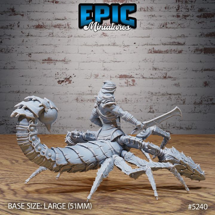 3D Printable Scorpion Centaur Warrior Set / Sand Arachnid Hybrid / Male ...