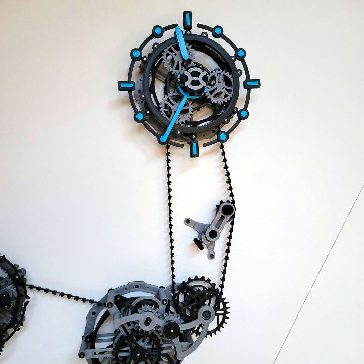 3D Printable Wall-of-Wonder Mechanical Tourbillon Clock by Wall-of ...