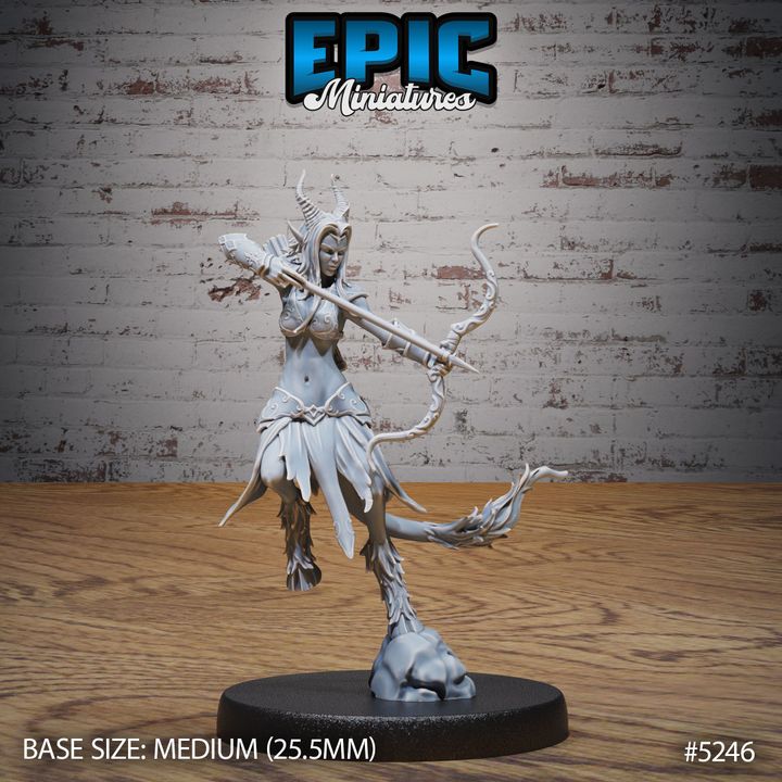 3D Printable Satyr Tiefling Female Set / Pan Warrior / Forest Fey ...