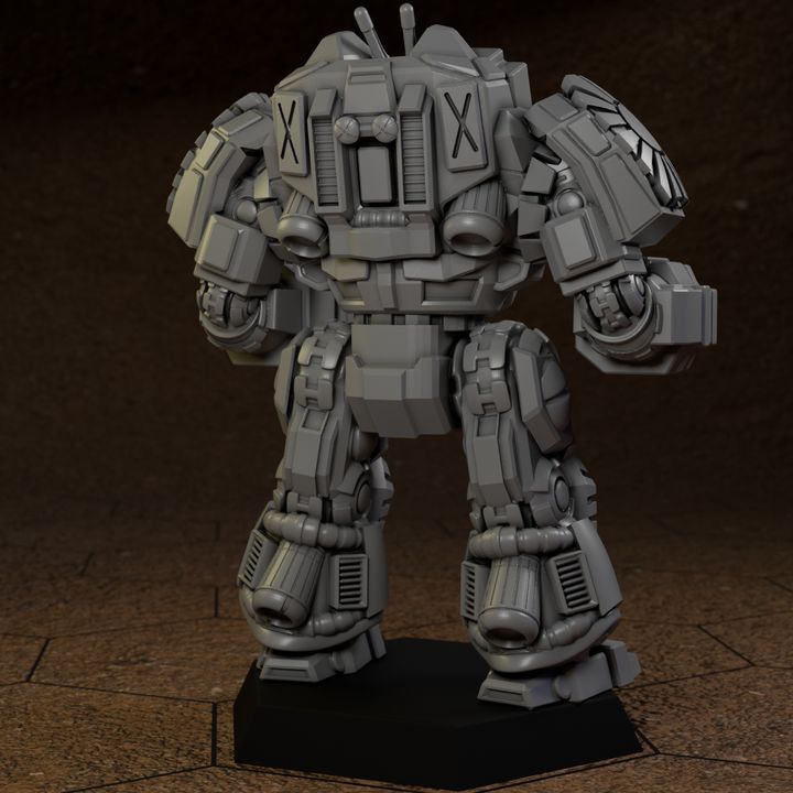 3D Printable Jade Emperor for American Mecha by Salvage Drop
