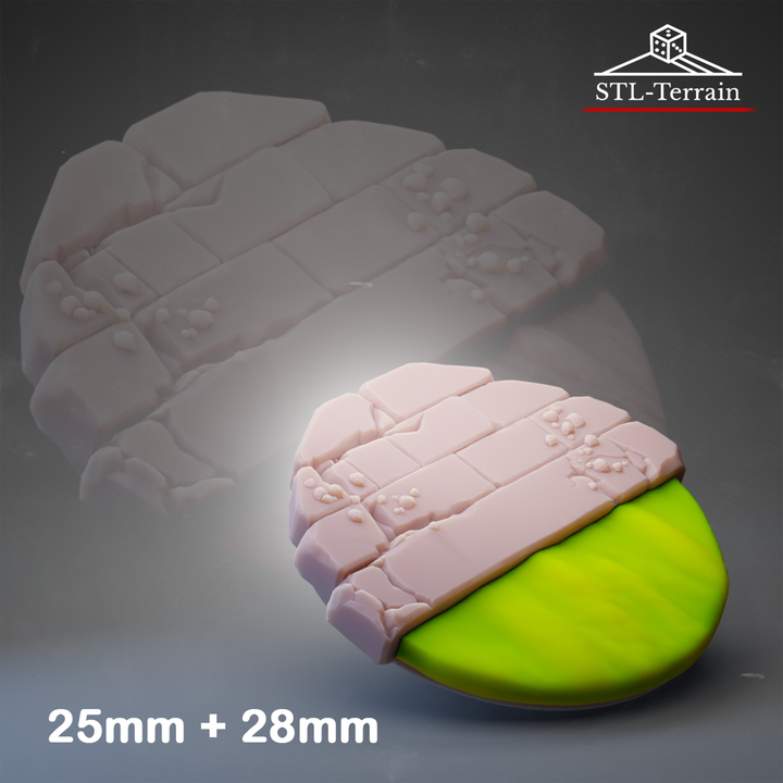 3D Printable Sewers Base Toppers 01 by STL Terrain