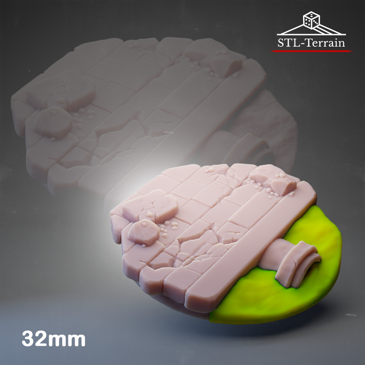 3D Printable Sewers Base Toppers 01 by STL Terrain