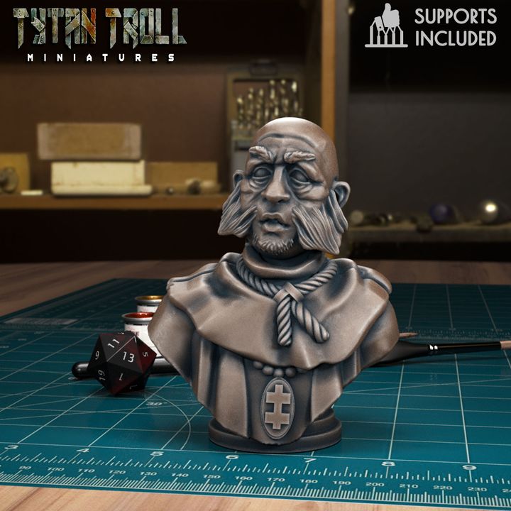 3D Printable Curse Of Strahd - Lucian Petrovich Bust [Pre-Supported] by ...