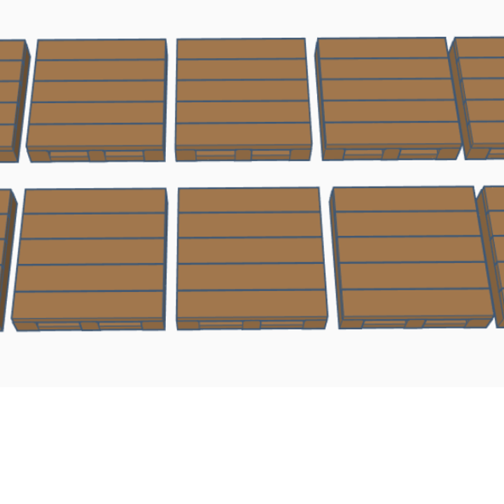 3D Printable Wooden Pallet - Free File by Culverin Models