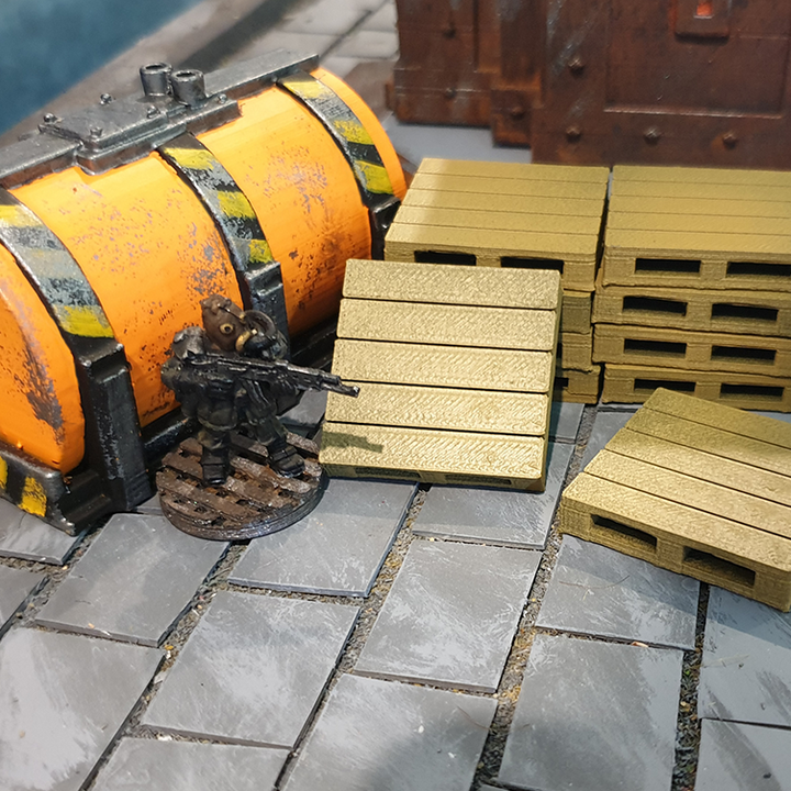 3D Printable Wooden Pallet - Free File by Culverin Models