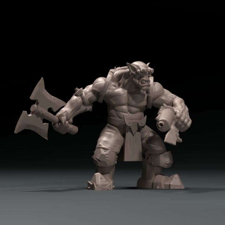 3D Printable Orc axe master 2 by Dinoworld