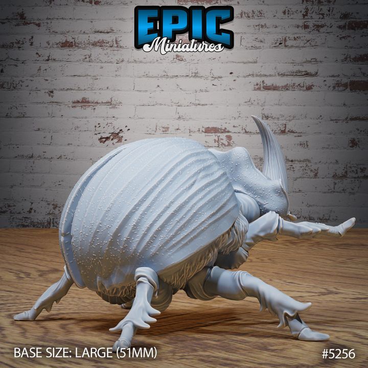 3D Printable Giant Beetle / Insect Creature / Insectoid Forest Beast ...