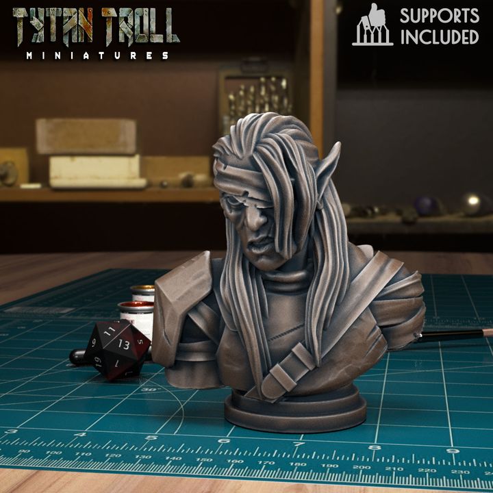 3D Printable Curse Of Strahd - Savid Bust [Pre-Supported] by TytanTroll ...
