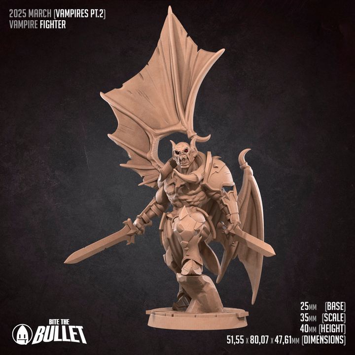 3D Printable Vampire Fighter by Bite the Bullet