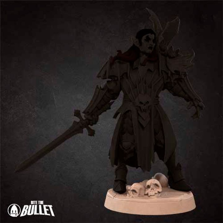 3D Printable Vampire Necromancer (2 Versions) by Bite the Bullet
