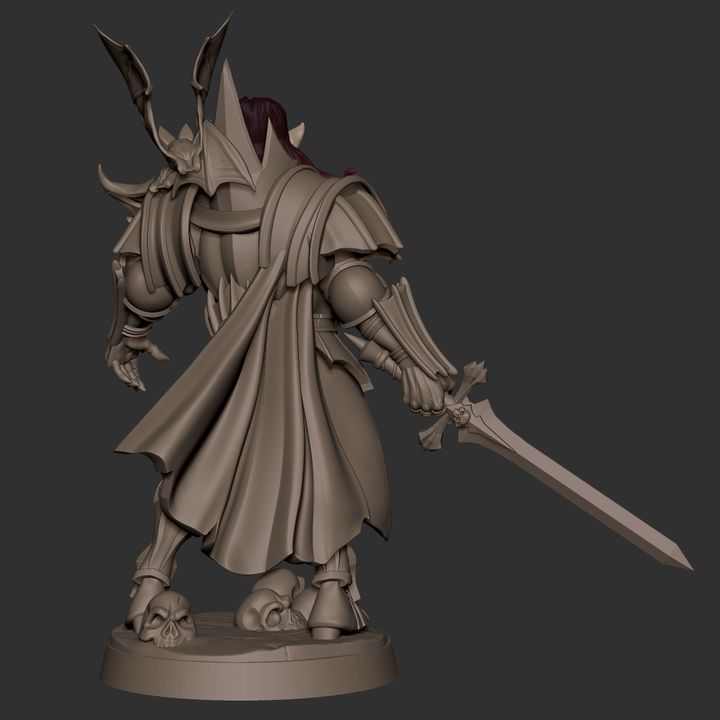 3D Printable Vampire Necromancer (2 Versions) by Bite the Bullet