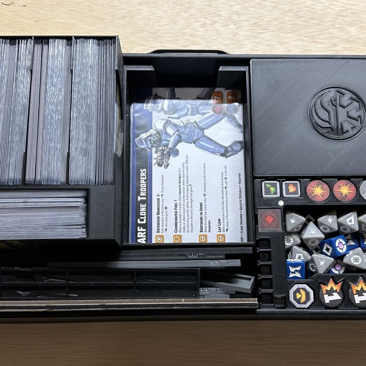 3D Printable Shatterpoint Card and token Organizer sized for Tablewar ...
