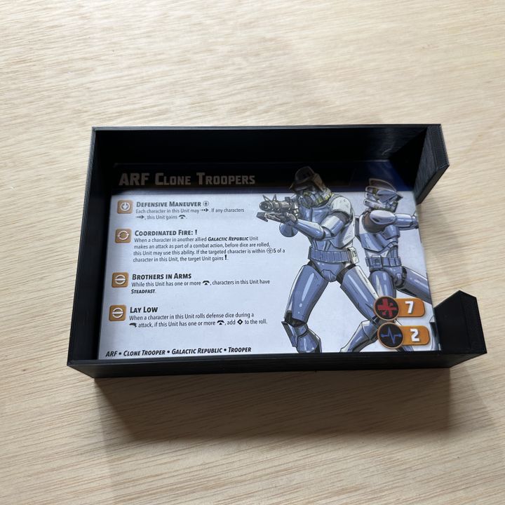 3D Printable Shatterpoint Card and token Organizer sized for Tablewar ...