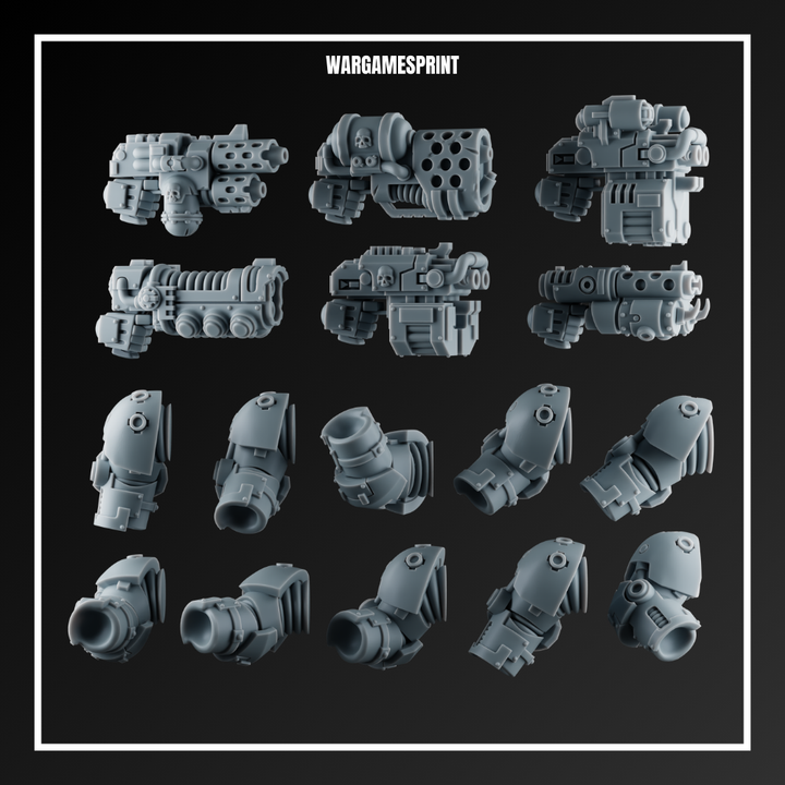 3D Printable WEAPONS/ARMS HEAVY GUARD [SUPPORTED] by Mael