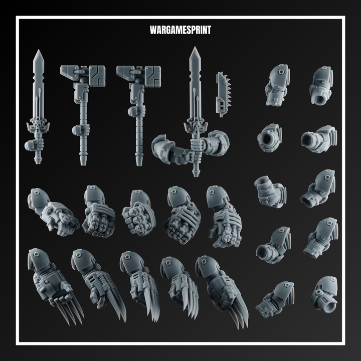 3D Printable melee weapons heavy guard [SUPPORTED] by Mael