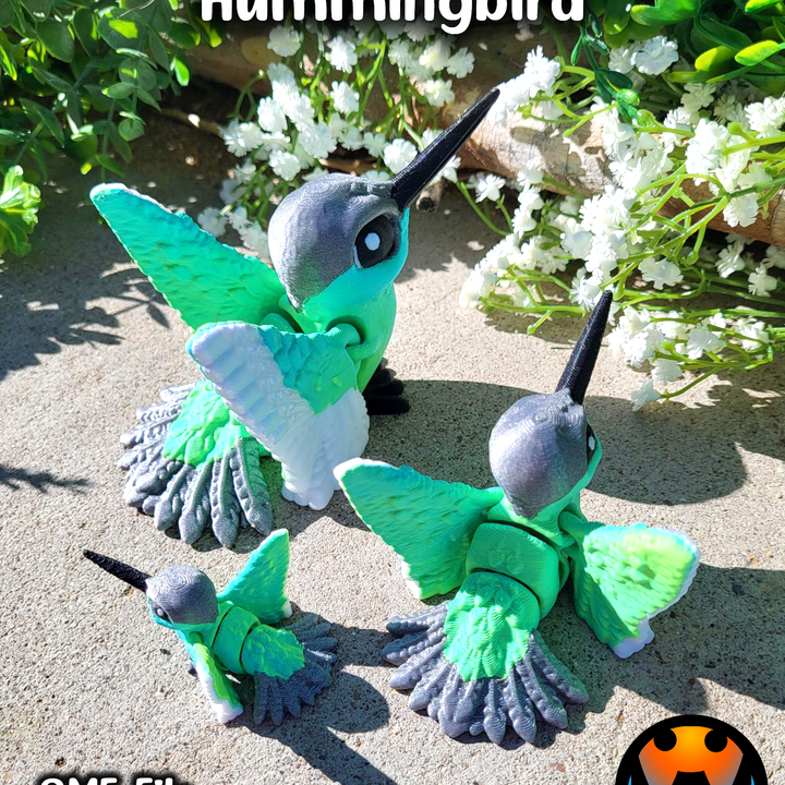 3D Printable Tiny Hummingbird by Cinderwing3D