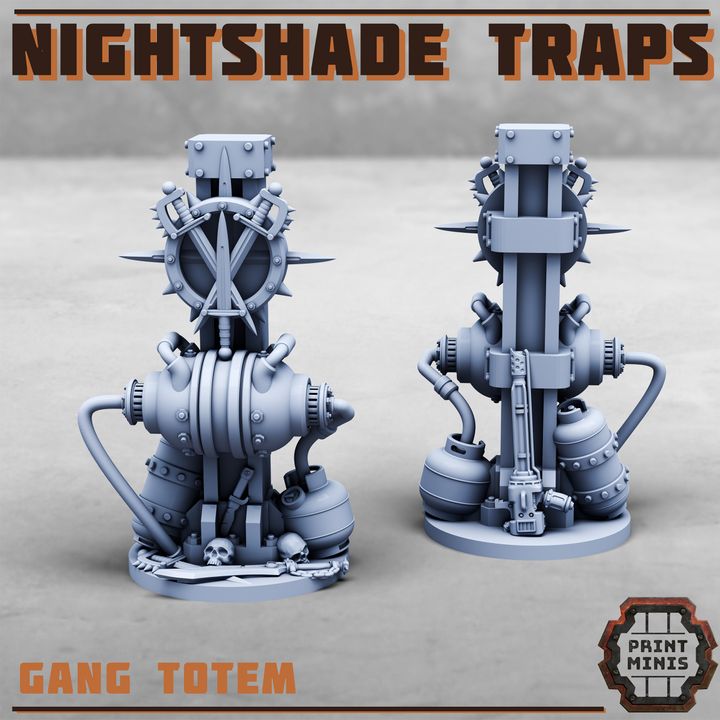 3D Printable Bitter Nightshade Gang Traps by Print Minis