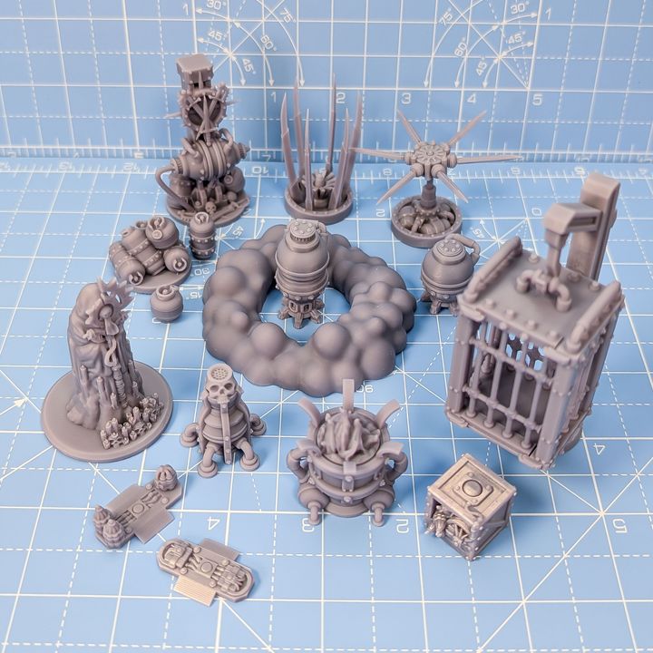 3D Printable Bitter Nightshade Gang Traps by Print Minis