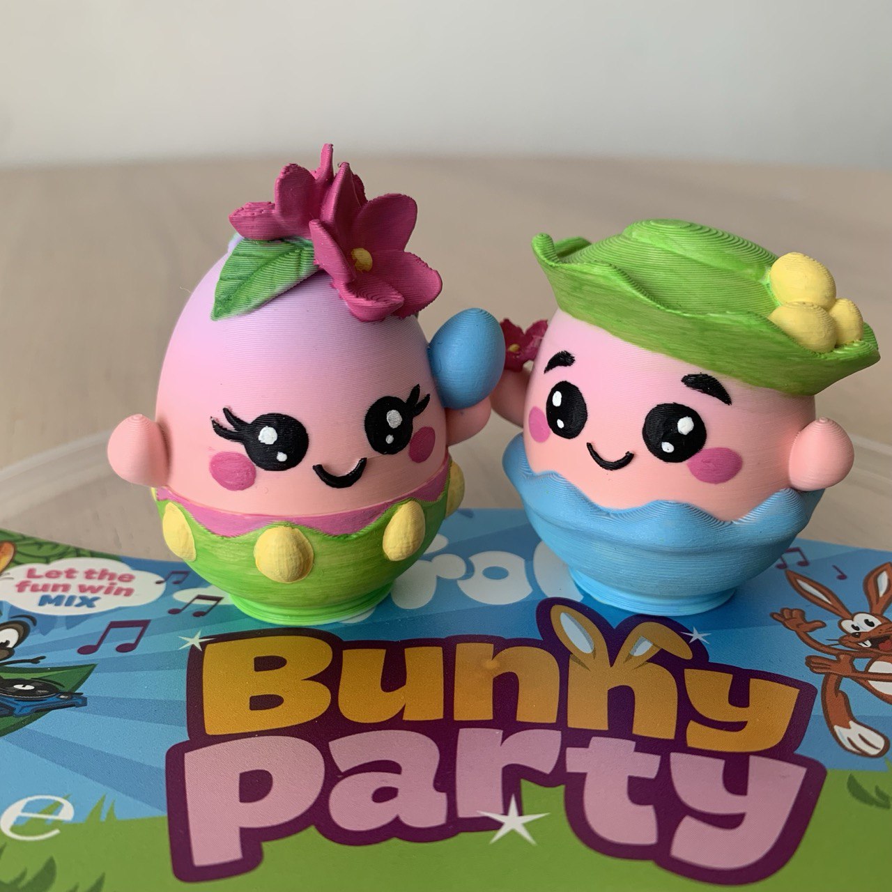 3D Print of Kawaii Happy Eggster Easter Egg by NightFlames