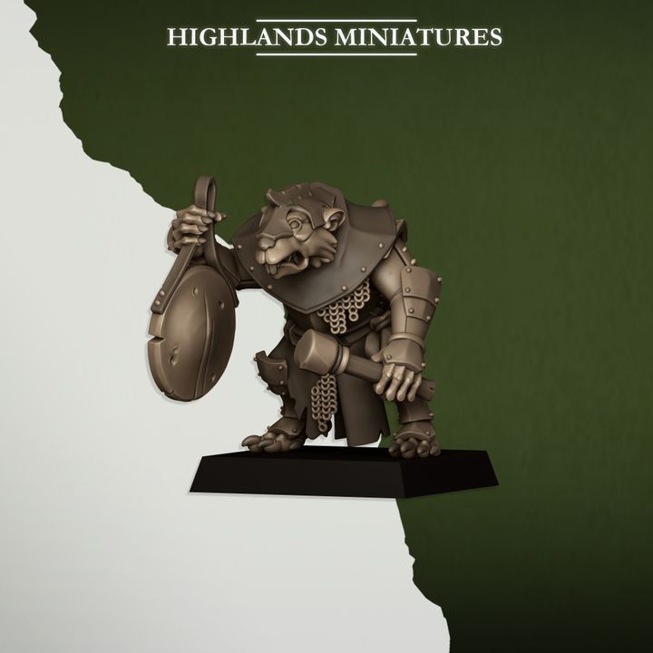 3D Printable Vermin Vanguard - Highlands Miniatures by Highlands Miniatures