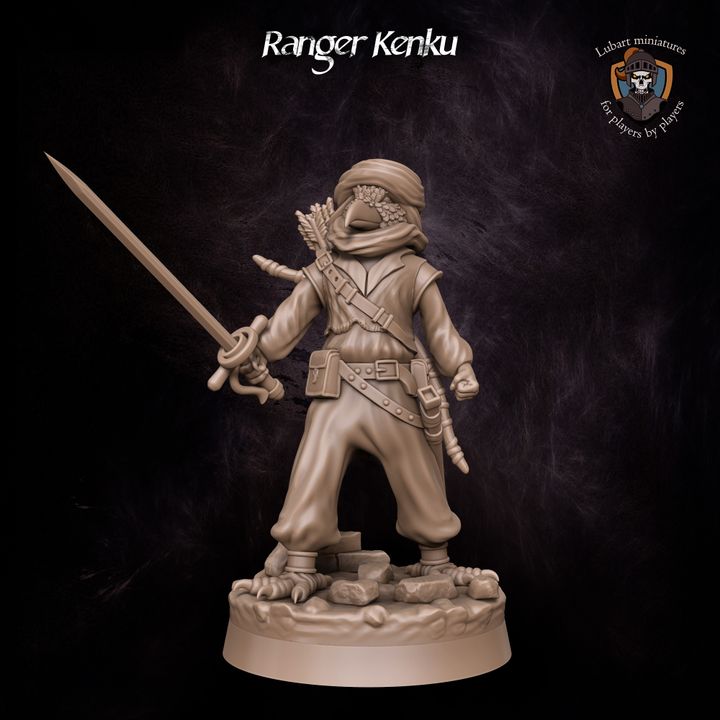 3D Printable Ranger Kenku by Lubart Miniatures