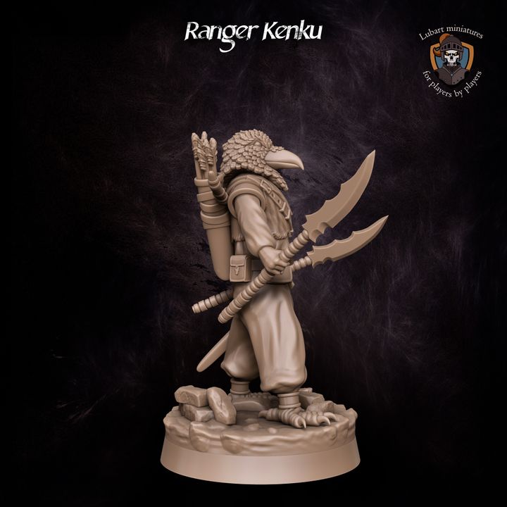 3D Printable Ranger Kenku by Lubart Miniatures