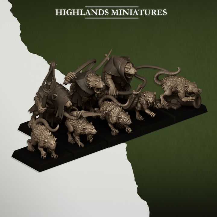3D Printable Rats and Rat Masters - Highlands Miniatures by Highlands ...