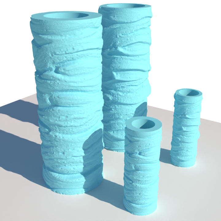 3D Printable Texture Roller - Sand Waves A by Terrain Trove