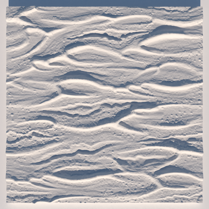 3D Printable Texture Roller - Sand Waves A by Terrain Trove
