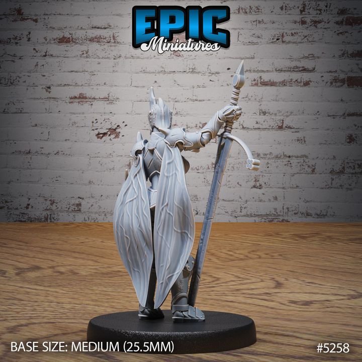 3D Printable Insect Knight Lady / Insectoid Warrior / Forest Fighter ...