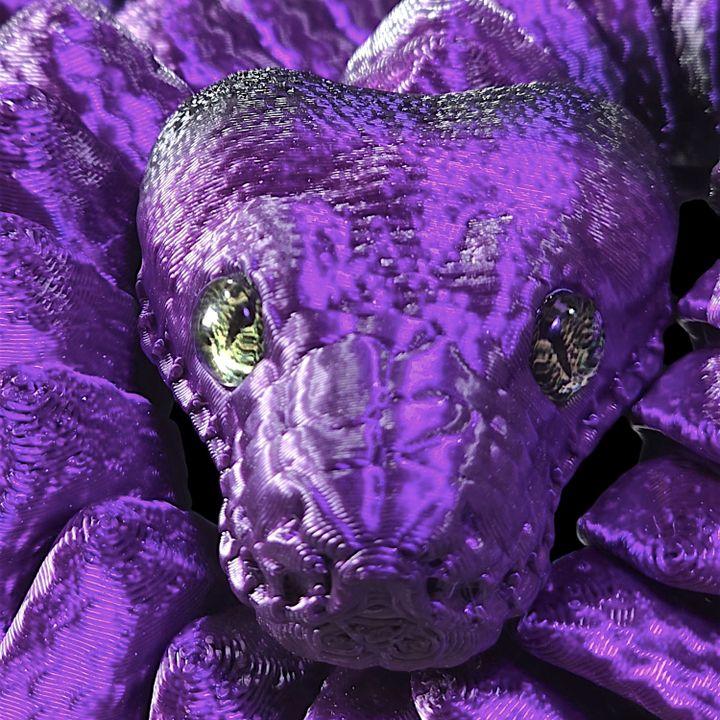 3D Printable Green Tree Python - Articulated Snake by RAKI-BOX