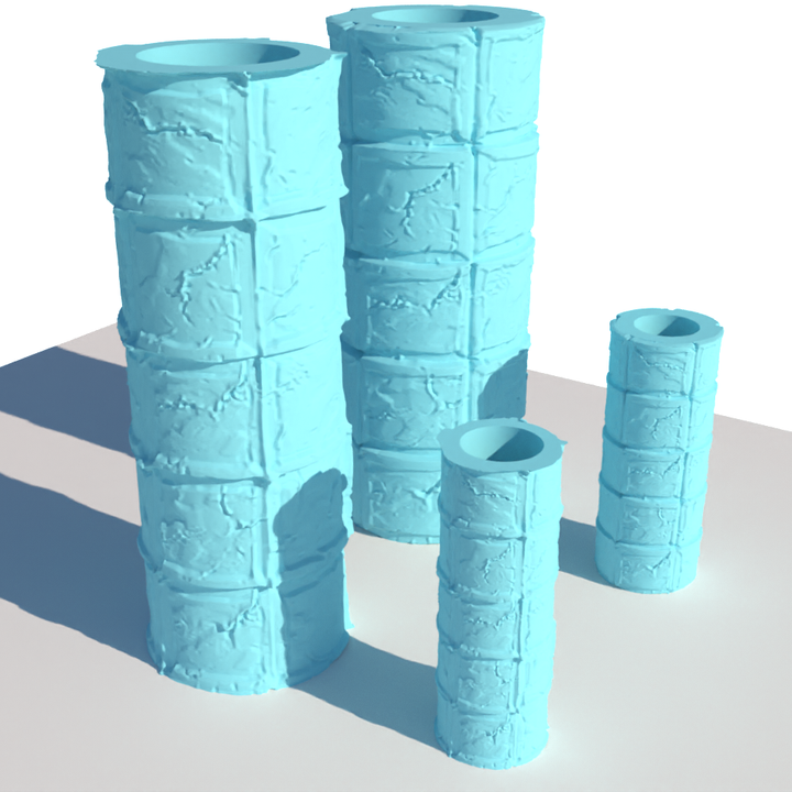 3D Printable Texture Roller - Tile B by Terrain Trove