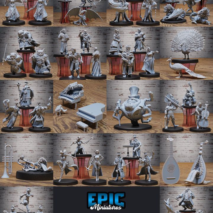 3D Printable Adventurer Guild Set / Noble & Royal NPC Collection ...