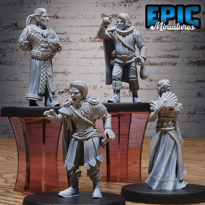 3D Printable Adventurer Guild Set / Noble & Royal NPC Collection ...