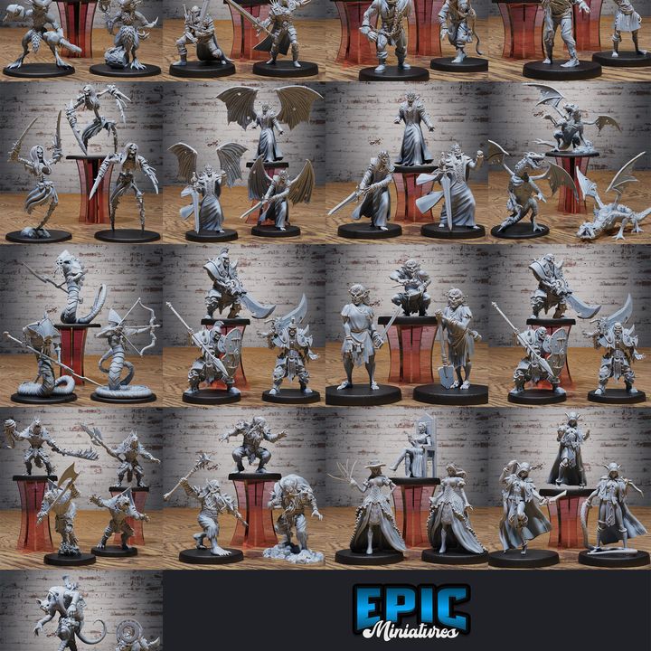 3D Printable Bloody Night Set / Vampire & Undead Collection / Ghoul ...