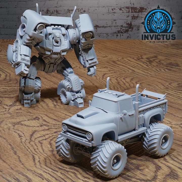 3D Printable Robot Racing Set / Transforming Vehicle Collection / Mech ...