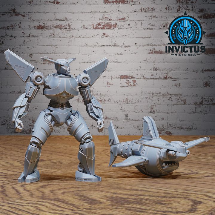 3D Printable Robot Racing Set / Transforming Vehicle Collection / Mech ...