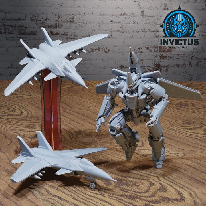 3D Printable Robot Racing Set / Transforming Vehicle Collection / Mech ...