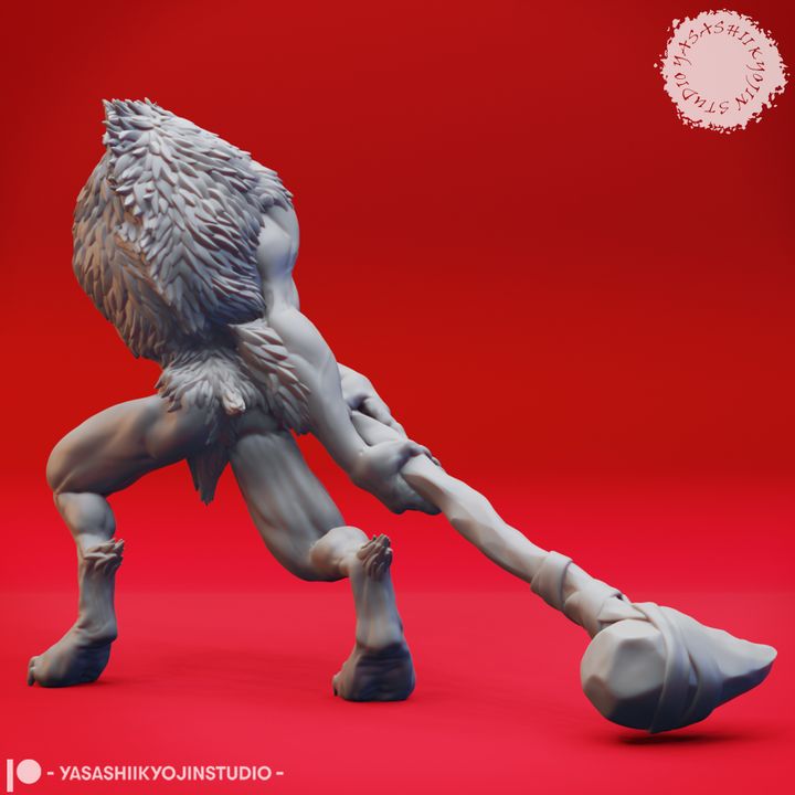 3D Printable Quaggoth Stone Club - Tabletop Miniature (Pre-Supported ...