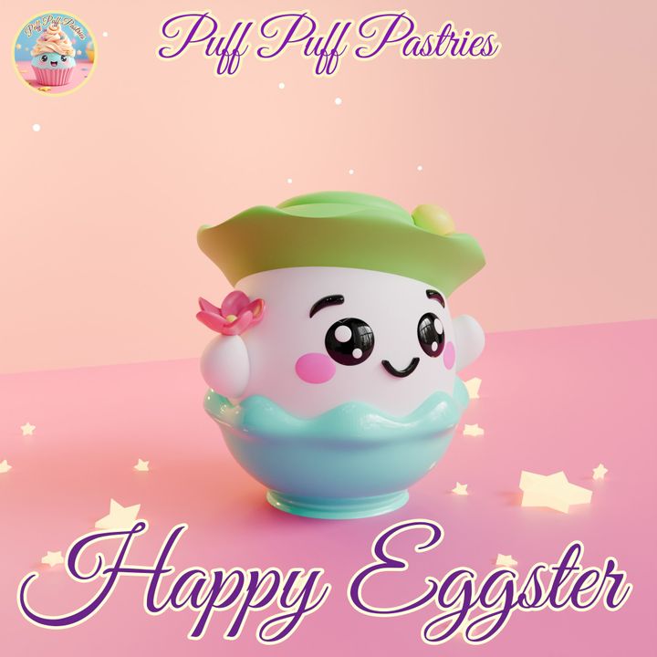 3D Printable Easter Kawaii March 2025 Tribe Release Chibi by Puff Puff ...