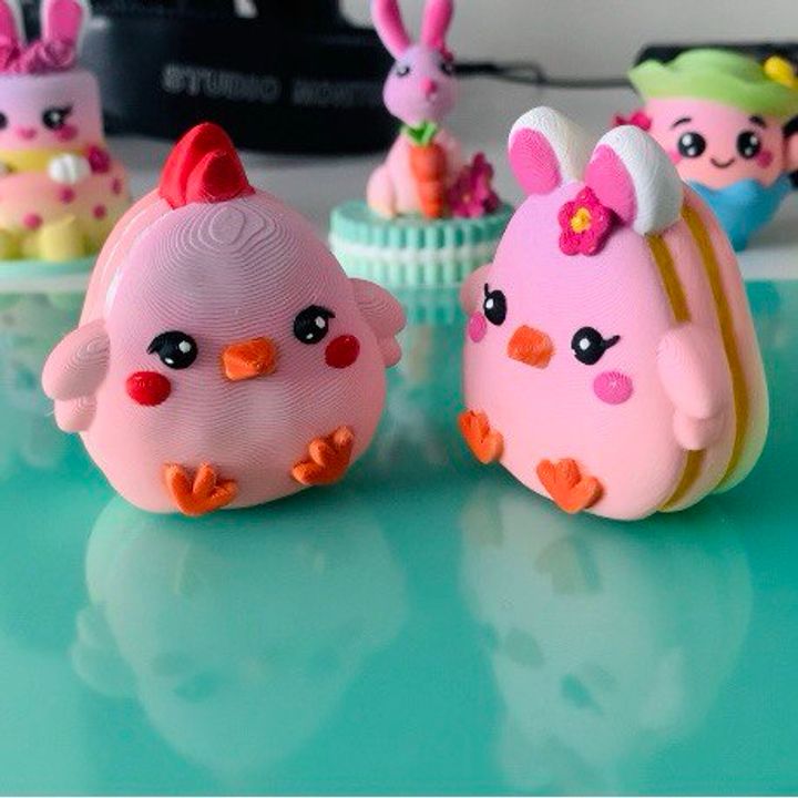 3D Print of Easter Kawaii March 2025 Tribe Release Chibi by NightFlames